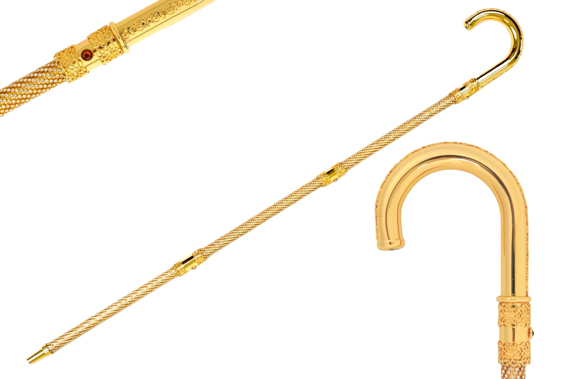 Luxury Walking Cane Encrusted with Swarovski Crystals – ilMarchesato ...