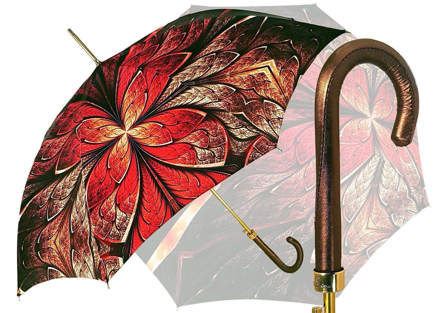 Special Red Abstract Umbrella – ilMarchesato - Luxury Umbrellas, Canes ...