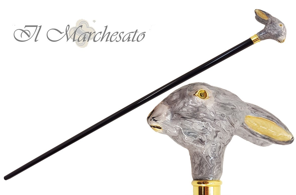 Adorable Bunny Rabbit Head - Walking Cane – ilMarchesato - Luxury ...