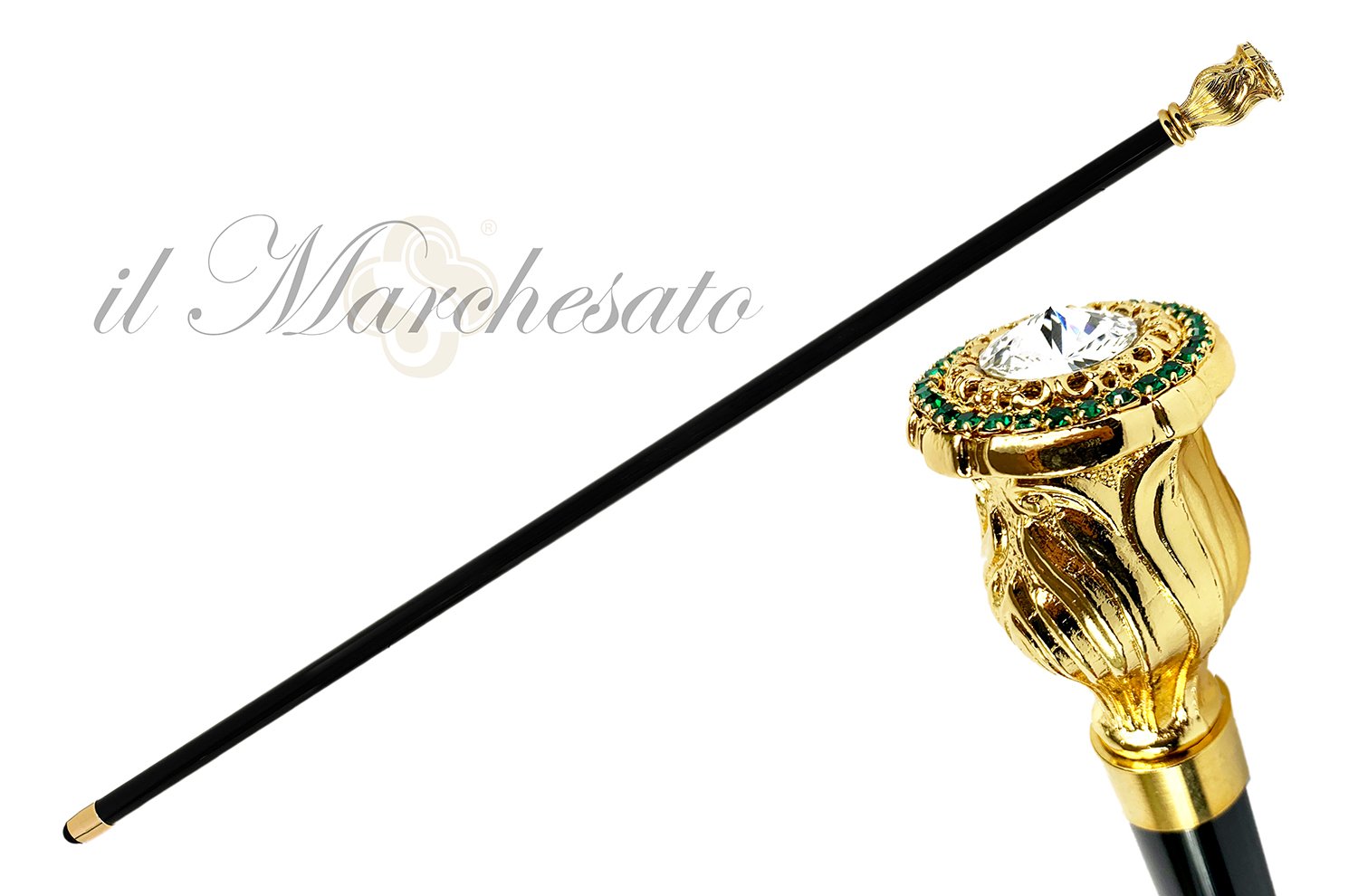 Stunning Swarovski Crystal Rhinestone Walking Stick – ilMarchesato ...